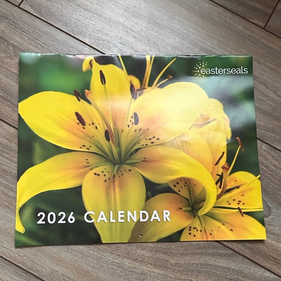 Office | 12 Month Easter Seals Yellow 226 Calendar | Poshmark